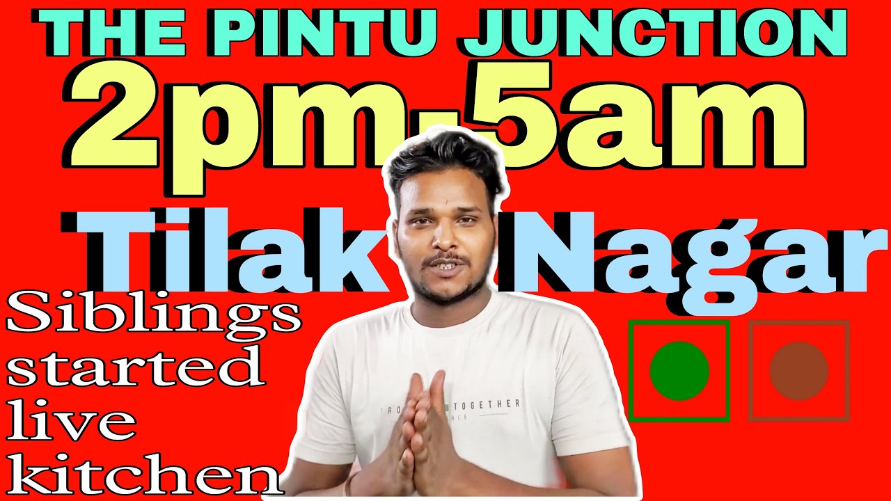 Tilak Nagar Market | 3am food point | The Pintu Junction | Midnight ...