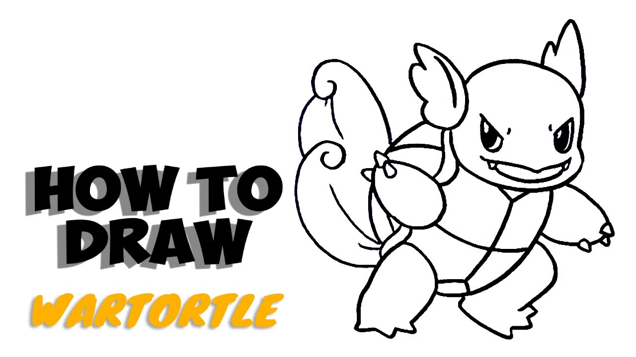 How to Draw Wartortle From Pokemon - YouTube