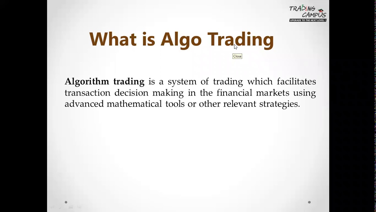 What is an Algo Trading System and How to use it in Your Daily Trading ...