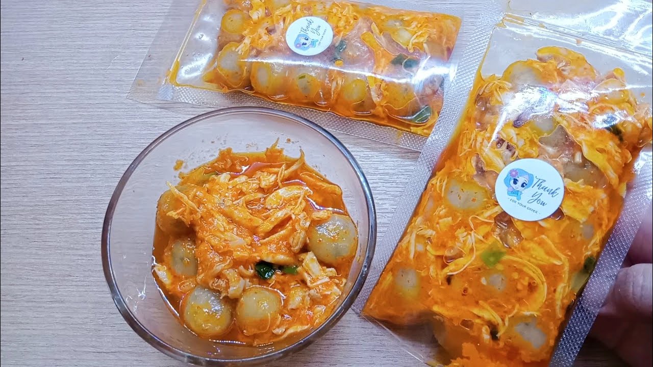 ide jualan makanan kekinian || cilok ayam suwir pedas modal kecil ...