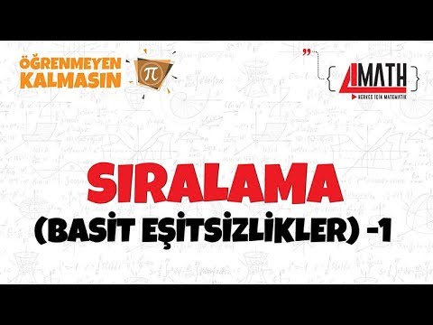 Sıralama (Basit Eşitsizlikler) -1