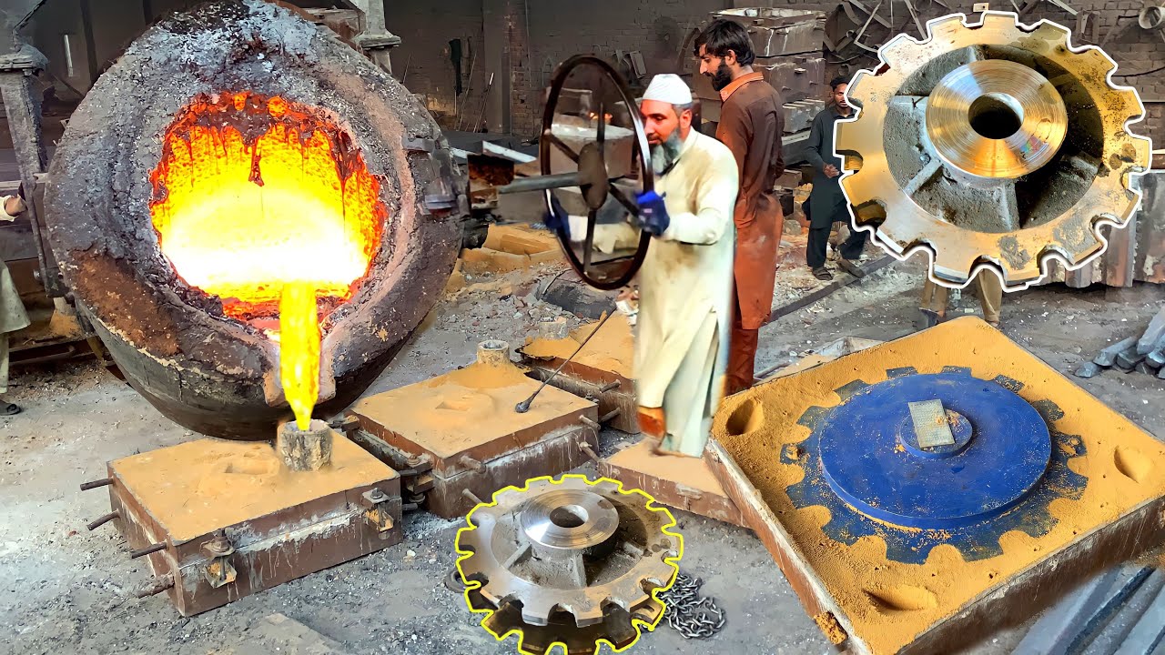 How Expert Machinist Make Large Size Industrial Gears-Manufacturing ...