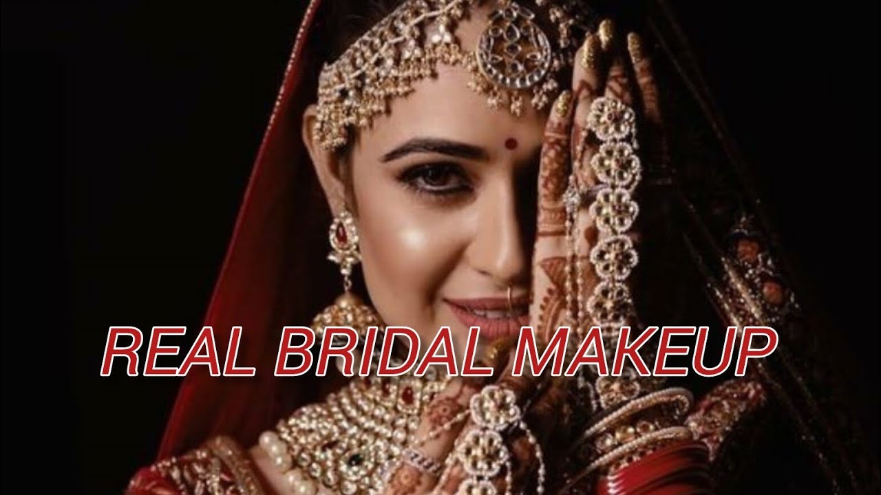 winter bridal makeup tutorial||Real bride makeup||Easy eye look - YouTube