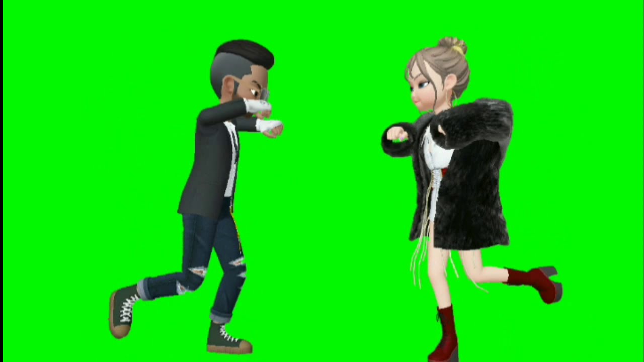 green screen cartoon dance video😊 - YouTube