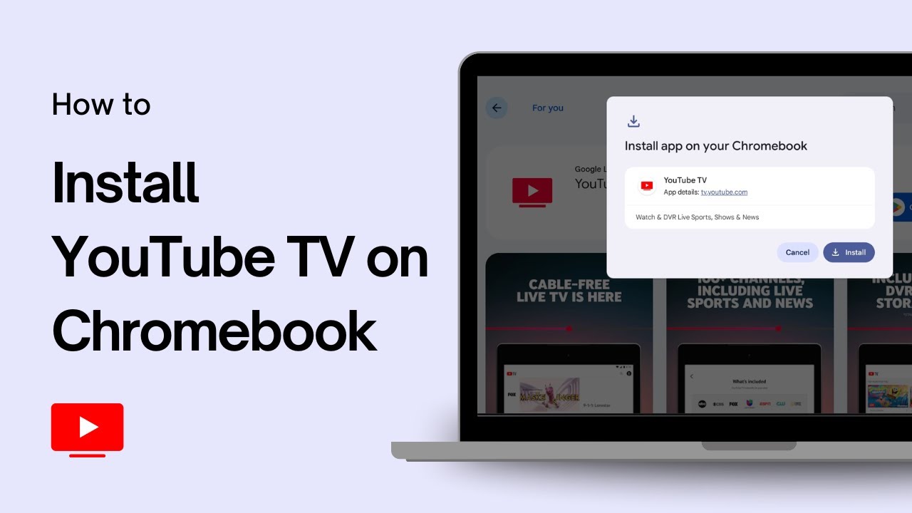 How to Install YouTube TV on Chromebook - YouTube
