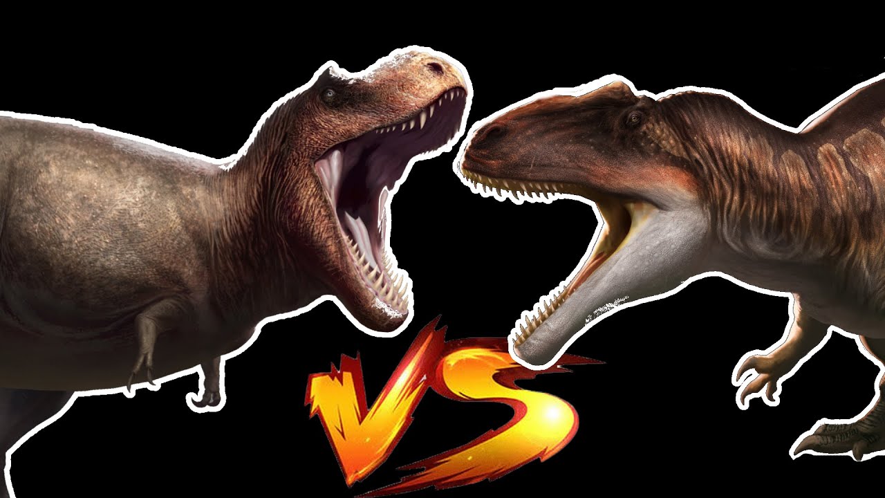 LUTA #1 - Rex (T-rex) VS Giga (Giganotosaurus)!!! - YouTube