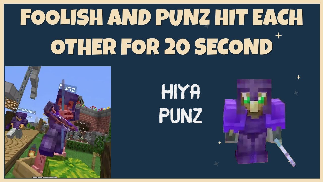 Foolish and Punz hit each other for 20 second (DSMP) - YouTube