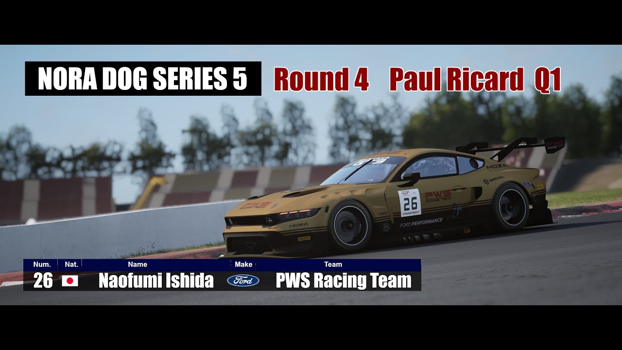 NORA DOG SERIES Round 4 Paul Ricard Q1 - YouTube
