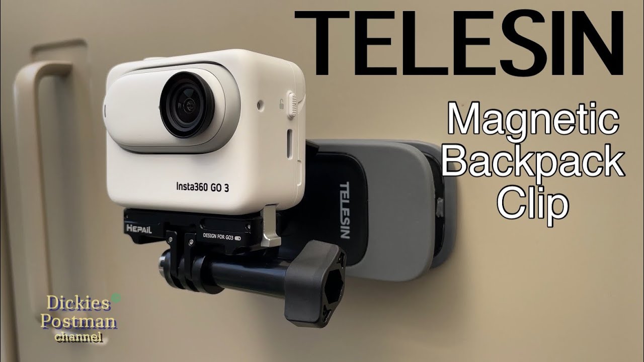 TELESIN Magnetic Backpack Clip - YouTube
