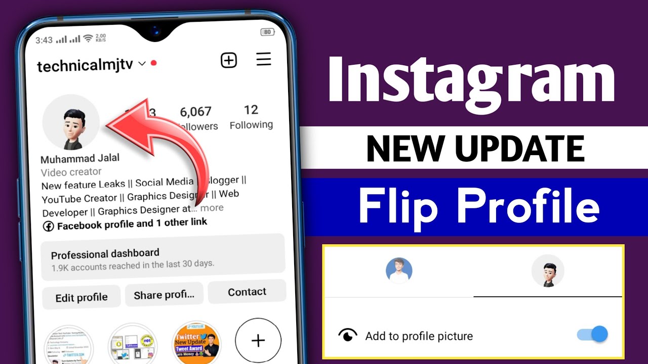 Instagram new update || Instagram Profile Picture Flip || Instagram ...