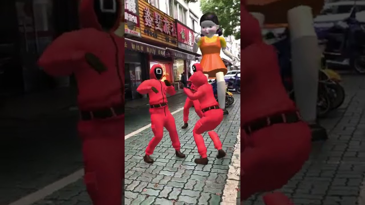 Squid game dancing || Special effects || 3d animation #shorts - YouTube
