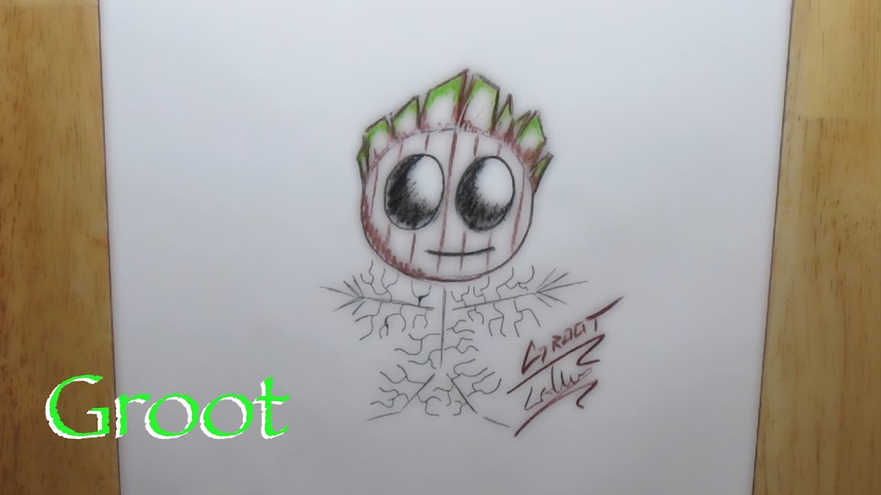 How to Draw Best Popular Guardians of the Galaxy Groot Art - Lana3LW ...