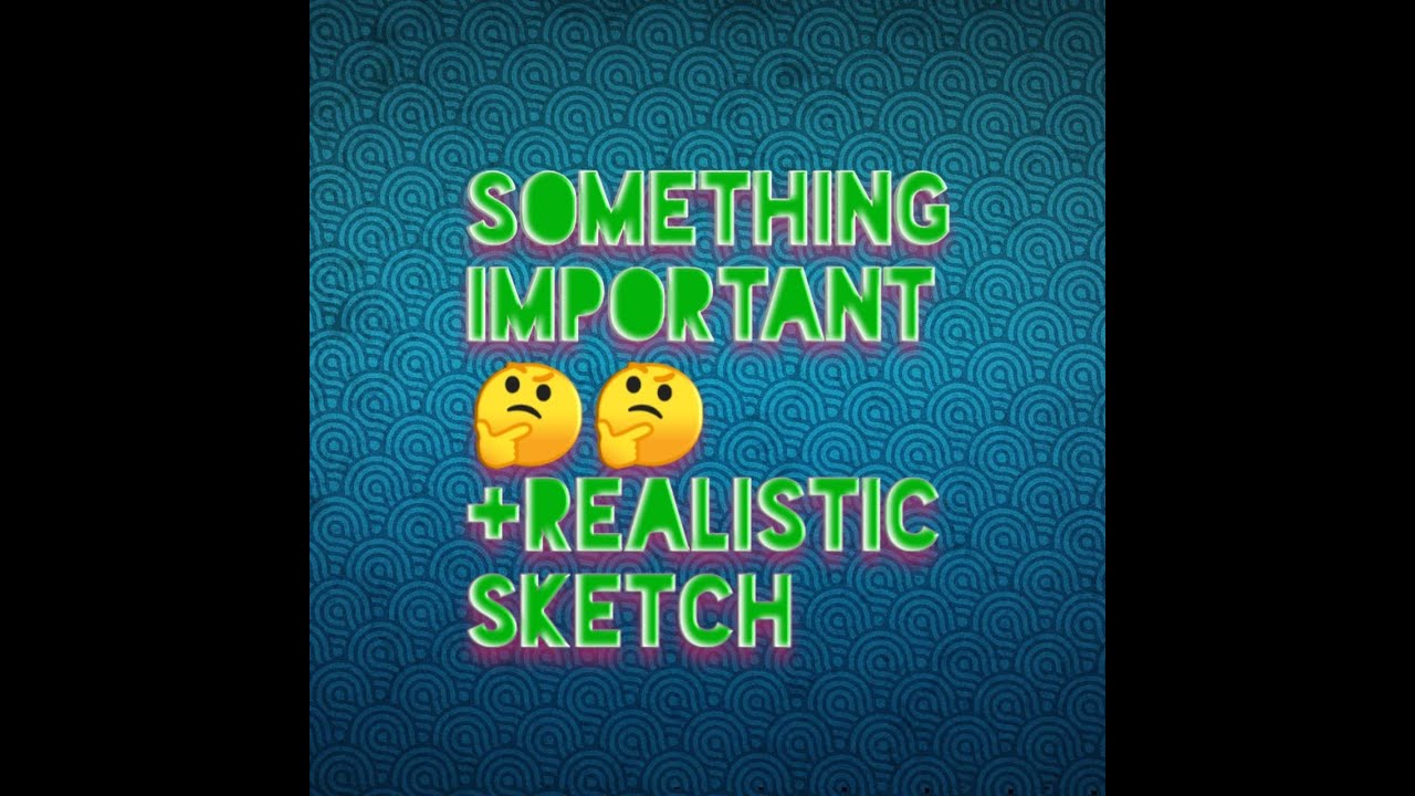 Drawing realistic sketch | Something important 🤔🤔 | Must watch | - YouTube