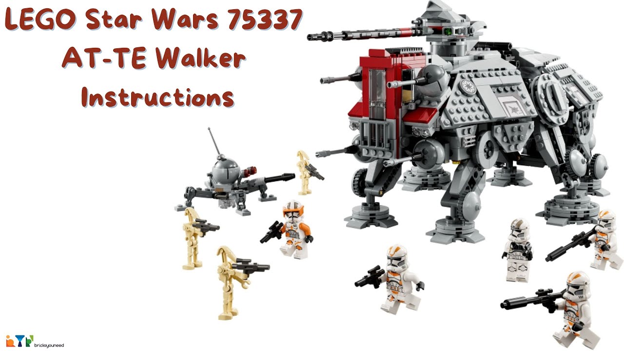 LEGO Star Wars 75337 AT TE Walker Instructions - YouTube
