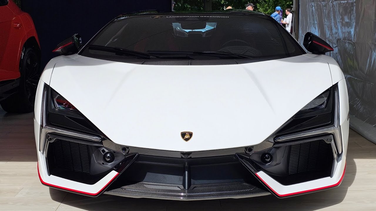 Bianco W/ Red Accents Lamborghini Revuelto - YouTube