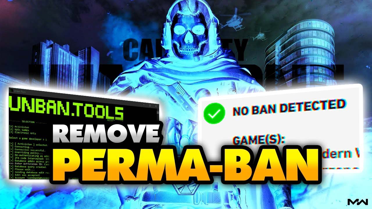 Reverse Activision Permaban and Shadowban SERVER-SIDE UNBAN TOOL - YouTube