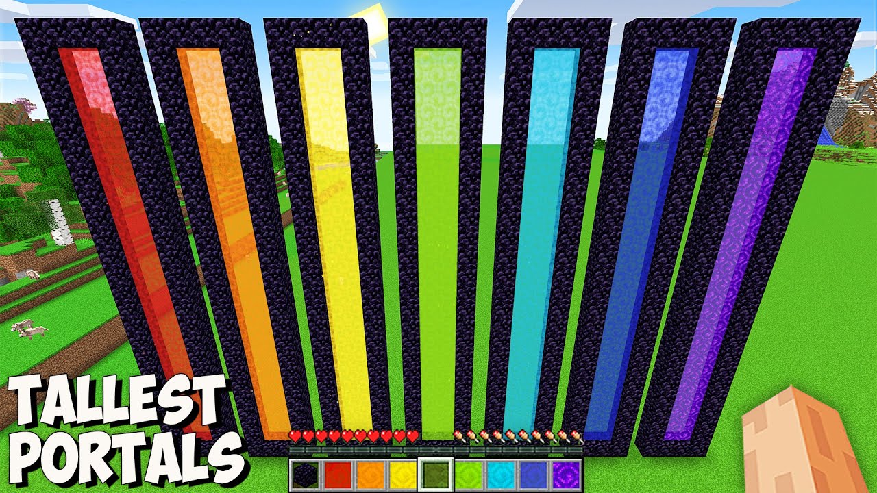 What is HIDDEN inside THE TALLEST SECRET PORTALS in Minecraft? I found ...