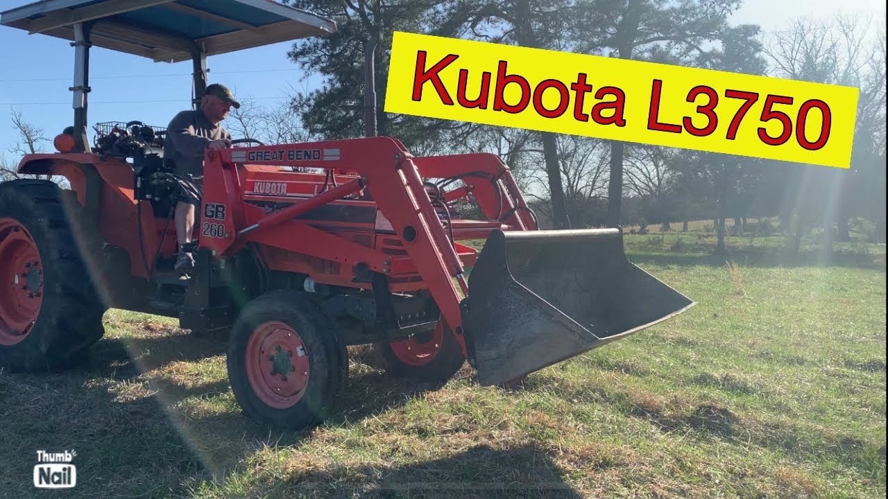 Subsoiling with the Kubota L3750 - YouTube