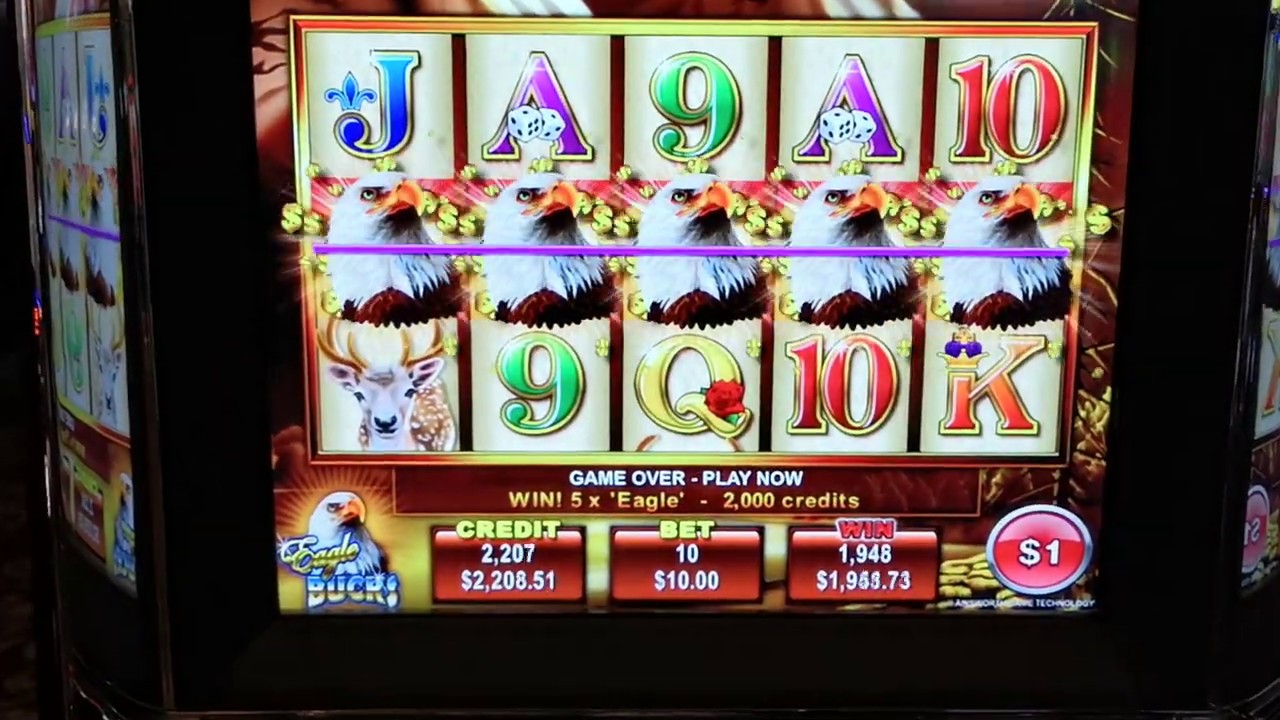 Eagle Bucks slot big $2,000 rare win on dollar high denomination slots ...