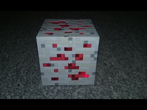 Light up Minecraft Redstone block - YouTube
