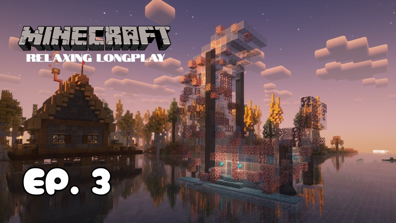 Minecraft Relaxing Longplay: Moon Glass || Cottage Witch || No ...
