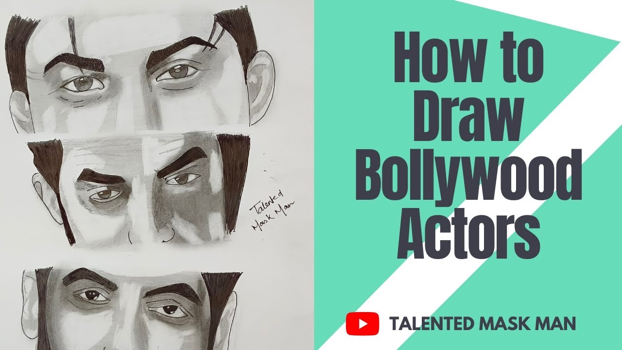 How to draw bollywood actors #sharukhkhan #aamirkhan #salmankhan # ...