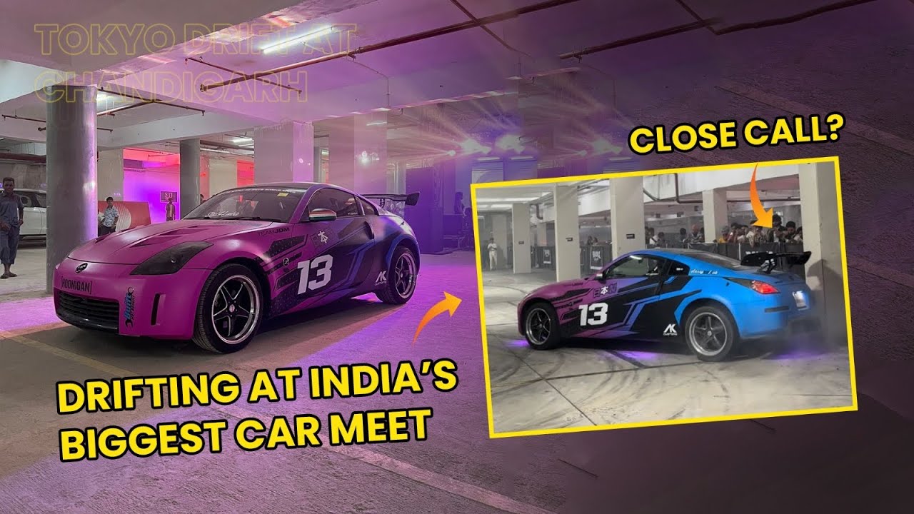 Drifting at India’s 🇮🇳 biggest car meet // regroup india - YouTube