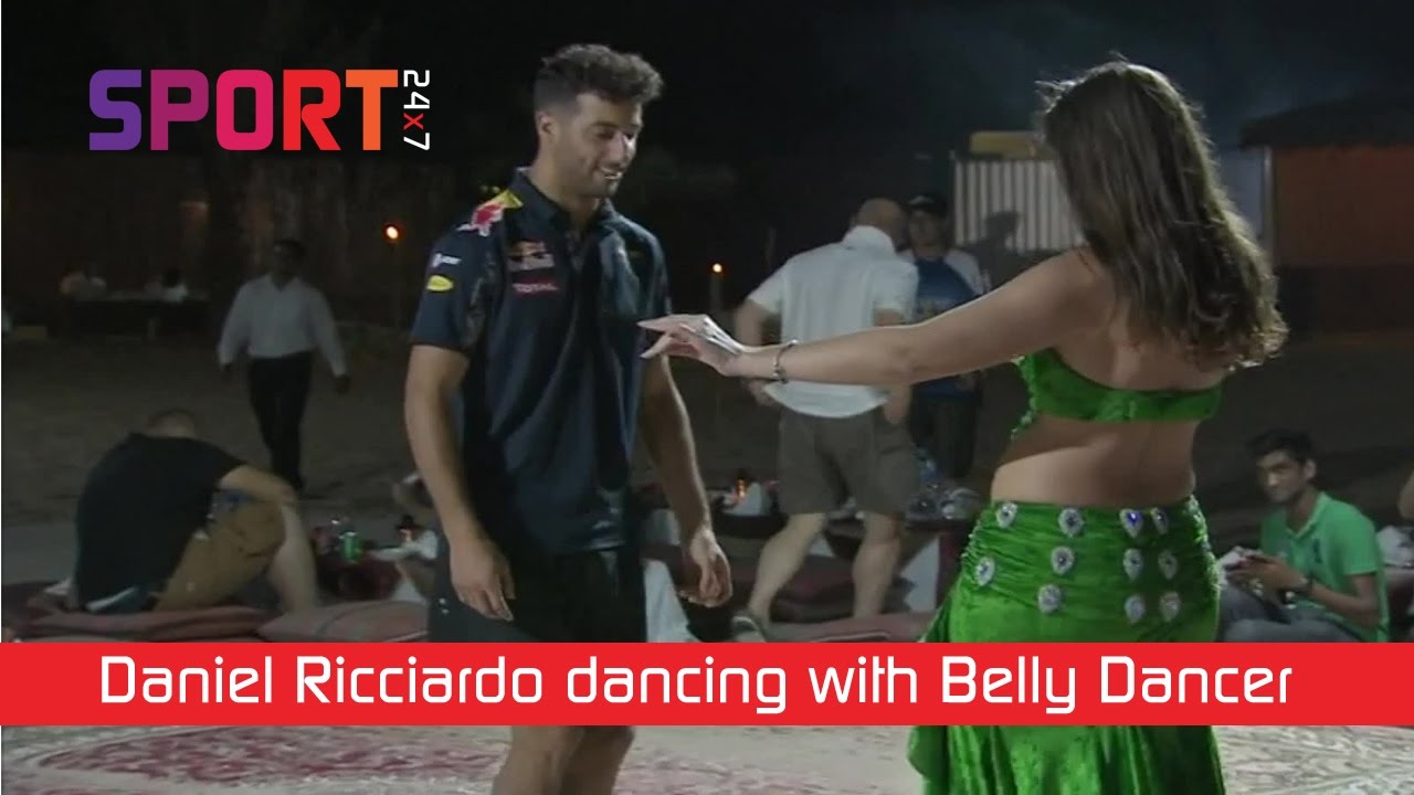 Daniel Ricciardo dancing with Belly Dancer -Sport24x7 - YouTube