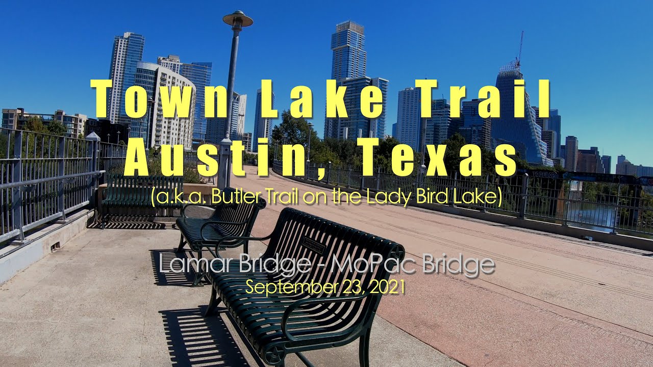 [4K] Town Lake Trail (MoPac - Pfluger loop) 오스틴 텍사스 트레일 Butler Hike and ...