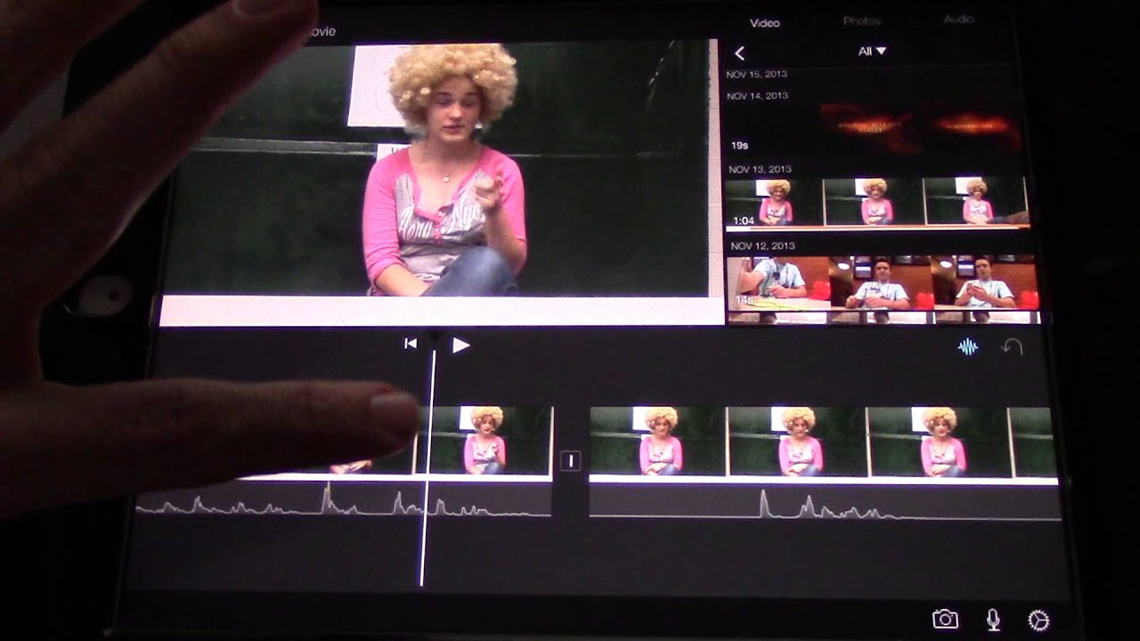 130 Making Newscast - iPad iMovie - Importing and Splitting Clips - YouTube