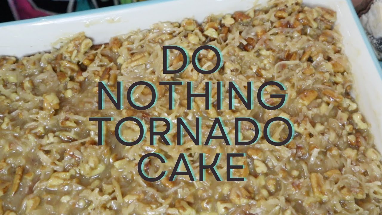 Do Nothing Tornado Cake + Garden Update - YouTube
