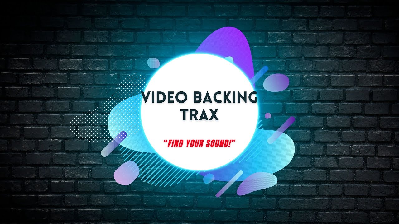 Video Backing Trax - Find Your Sound - Full Song! - YouTube