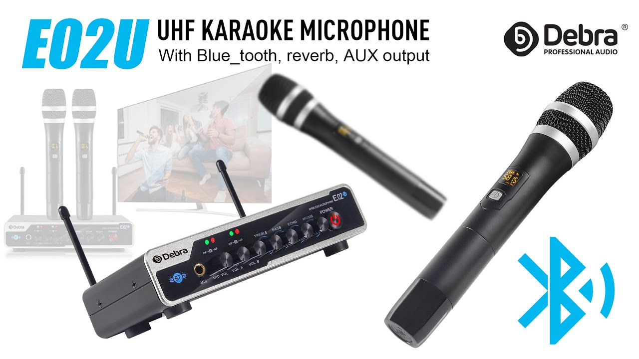 How to use D Debra Audio E02U UHF Dual Channel Wireless Microphone ...