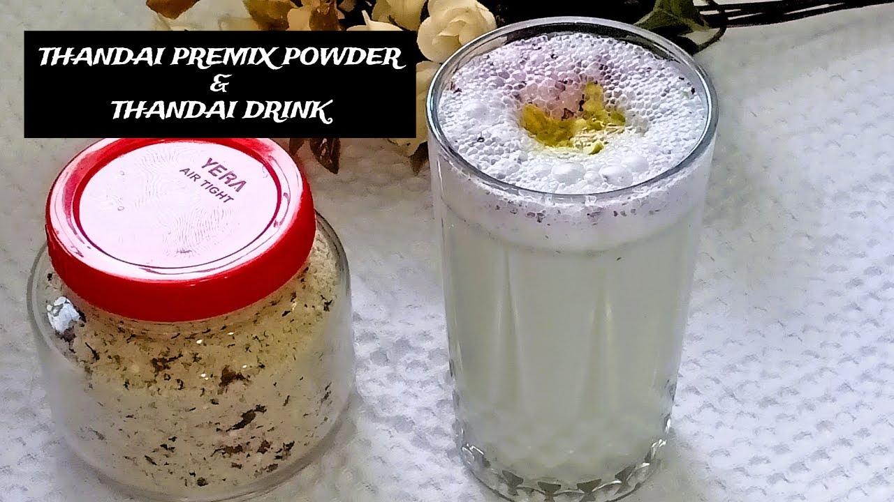 Thandai Premix | Thandai Powder & Thandai Drink Recipe | Holi Special ...