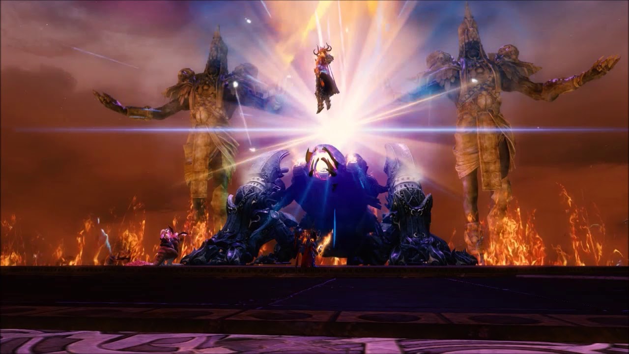 Guild wars 2- To Kill a God (Final Battle Path of Fire Ending) - YouTube