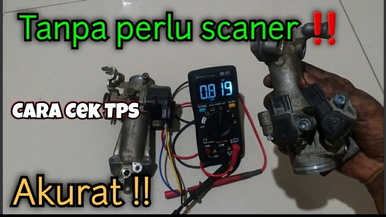 Cara cek sensor TPS matic honda, TANPA alat SCANNER ‼ - YouTube