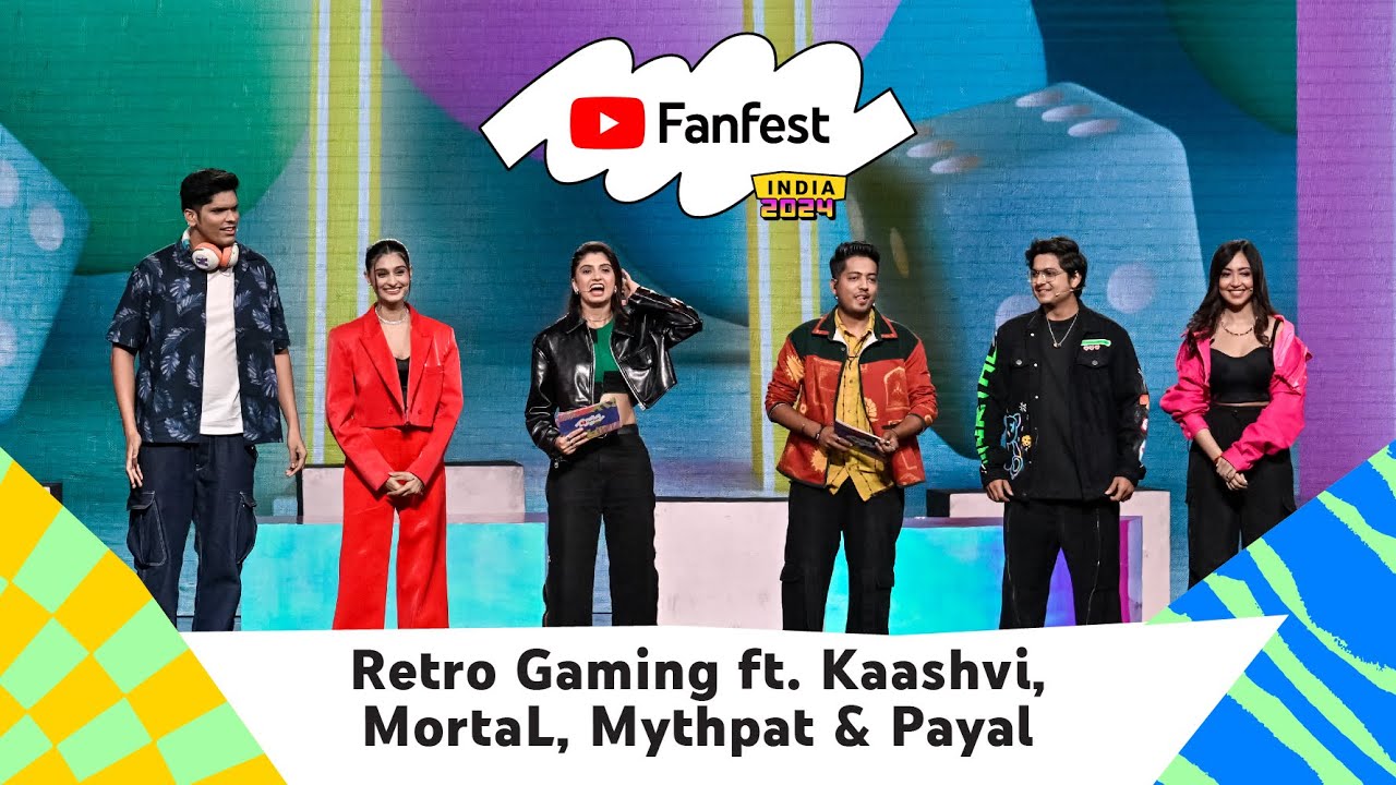 Retro Gaming ft. Kaashvi, MortaL, Mythpat & Payal | YouTube Fanfest ...