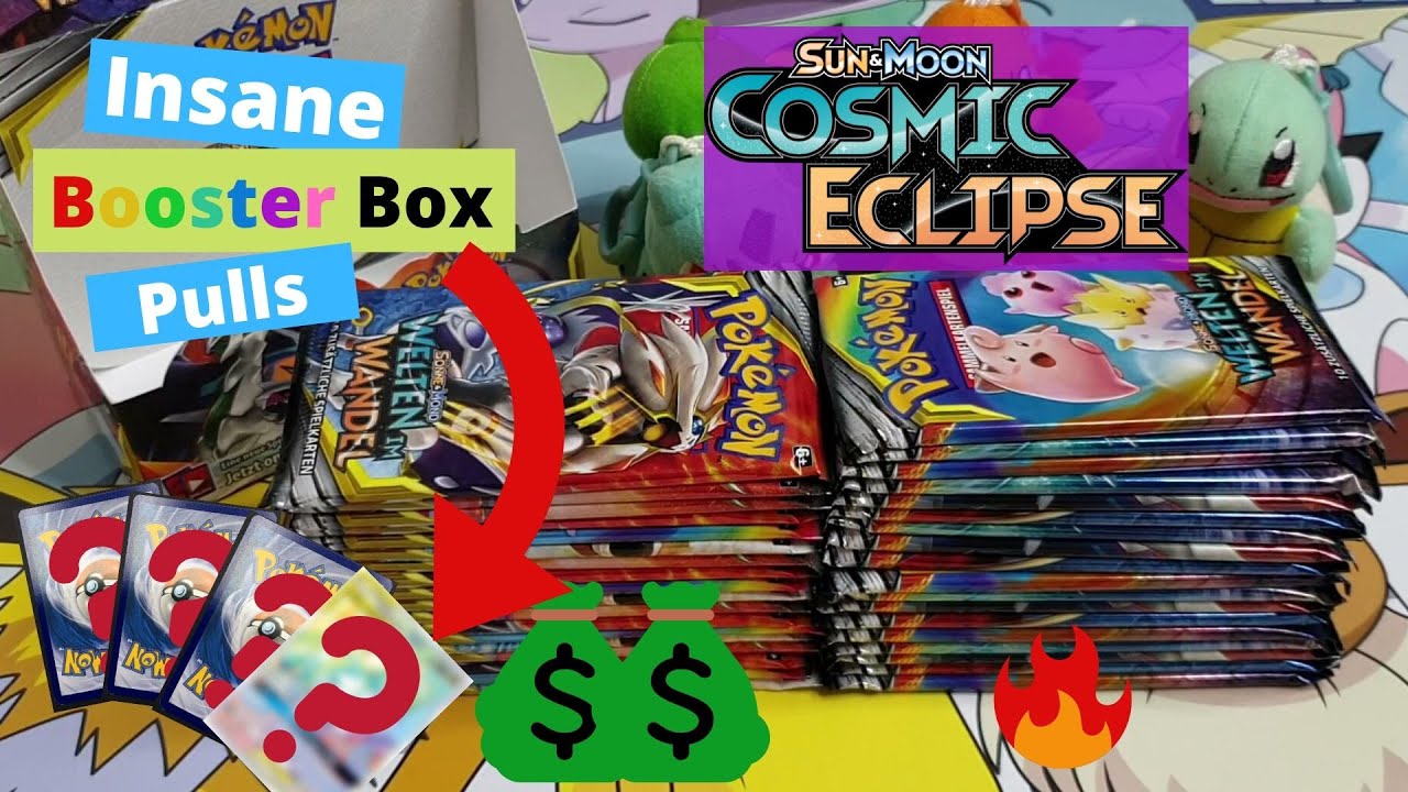 POKEMON Cosmic Eclipse BOOSTER BOX Opening! HYPER RARE PULLS! Insane ...