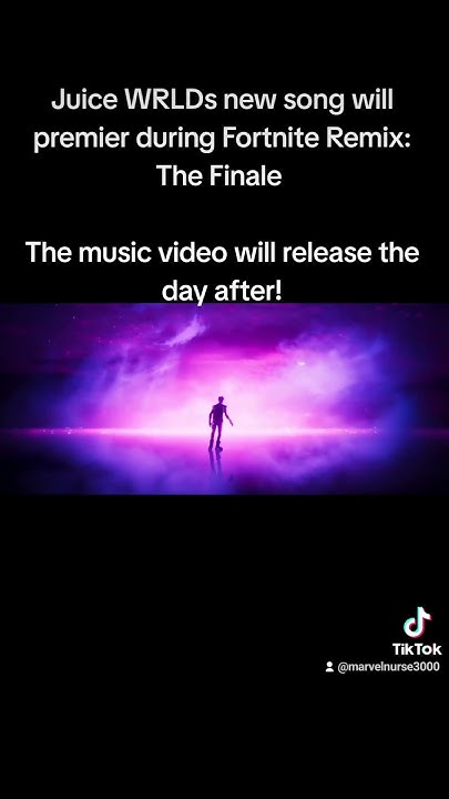 Juice Wrlds New Song Will Premier During Fortnite Remix Finale Fortnite Juicewrld Youtube