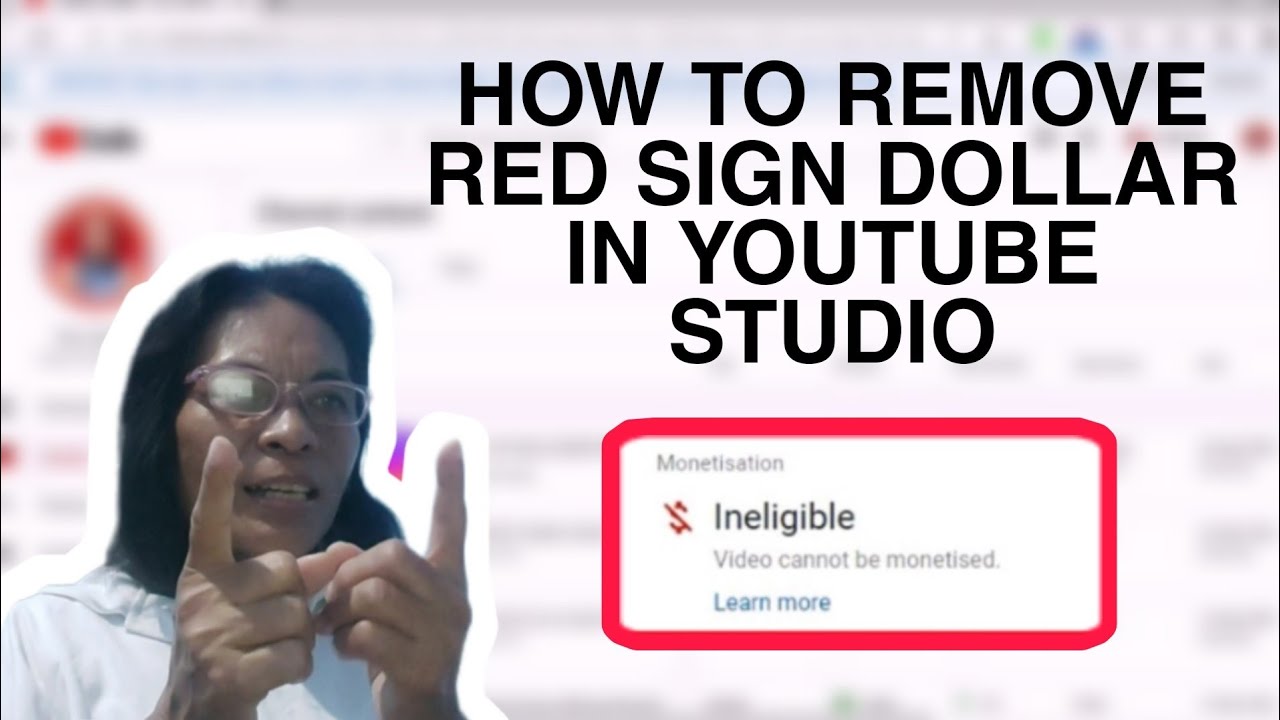 [TUTORIAL] How to remove red sign dollar (ineligible) | #113 - YouTube