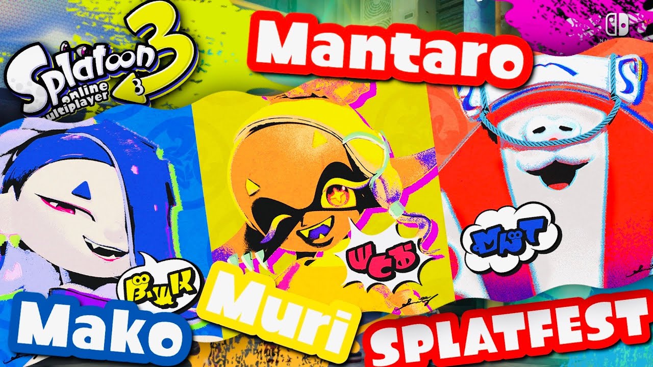 Mako, Muri & Mantaro im SPLATFEST | 🐙SPLATOON 3 | Wir waren LIVE ...