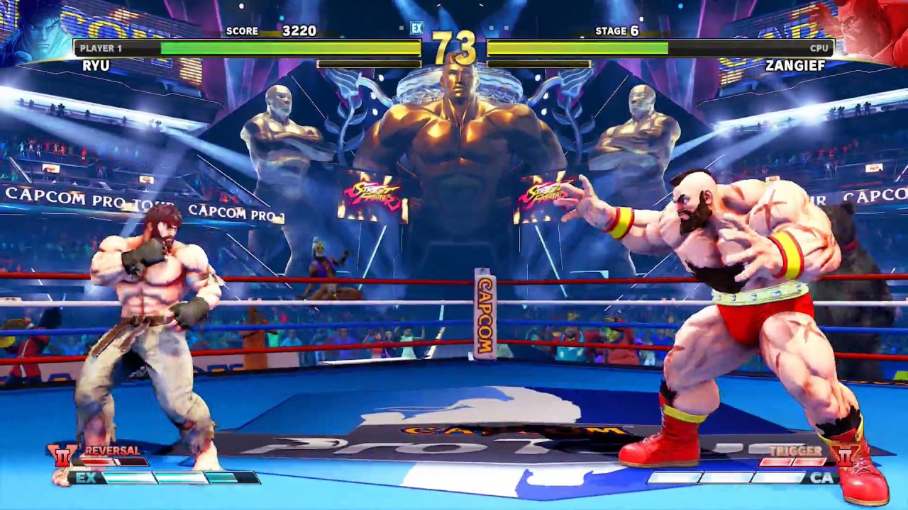 SFV: Arcade Edition - Ryu vs. Zangief: Ring of Destiny Arena - YouTube