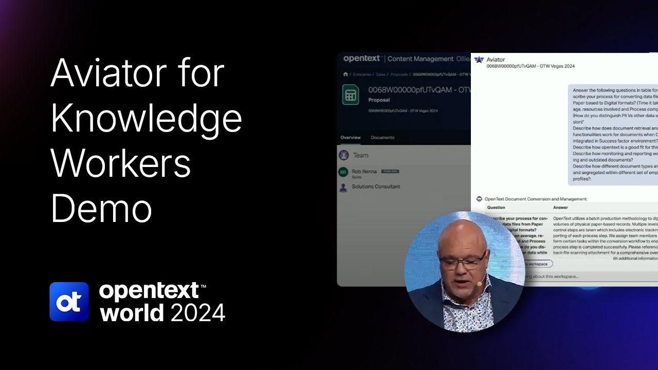 OpenText World 2024 Demo – Opportunity to Win: Ollie.AI - YouTube