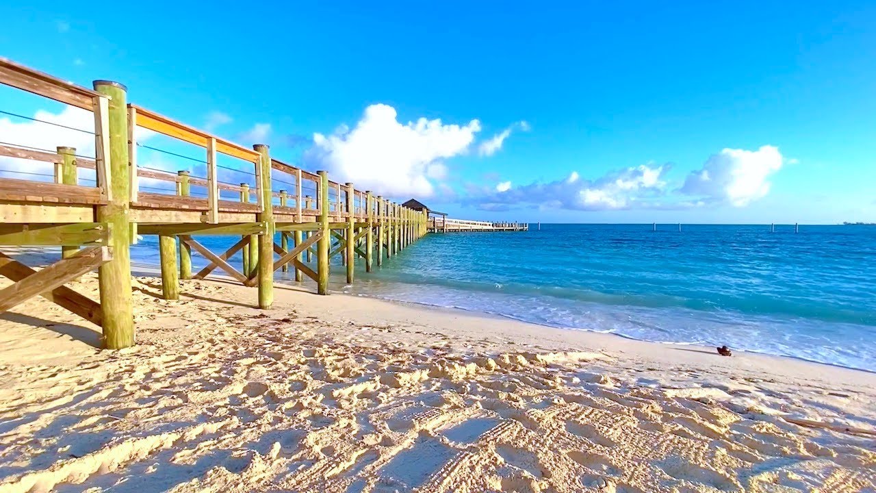 ☀️ Tropical Bahamas Beach Relaxing Ocean Ambience [Grand Hyatt Baha Mar ...