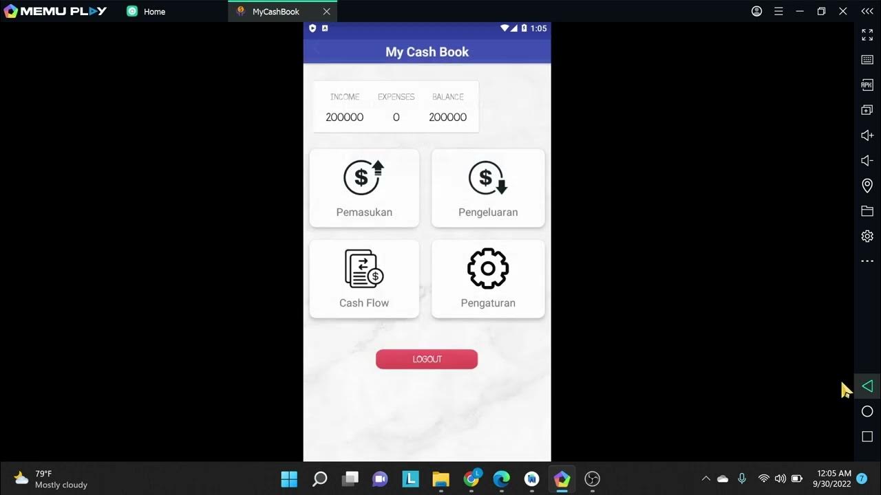 Demo Aplikasi My Cash Book (16 - NADIA LAYRA AZIZA) - YouTube