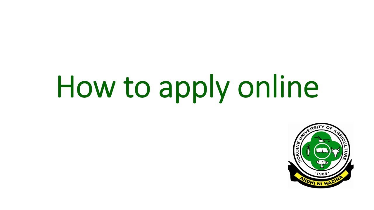 How to apply SUA - YouTube