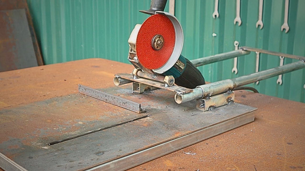Sliding table cutting idea using an effective angle grinder/ Diy ...