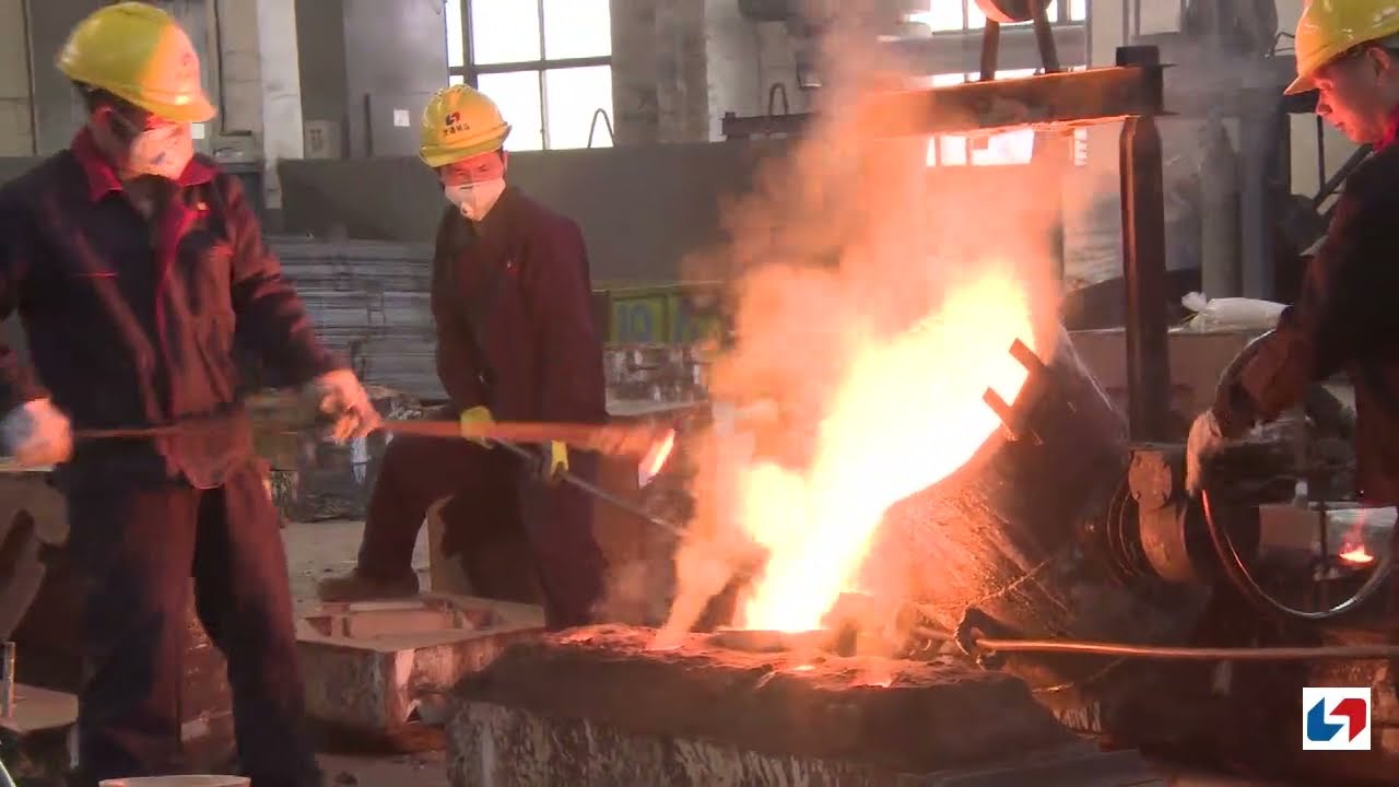Chinese Foundry Lingtong Casting Pump & valve castings - YouTube