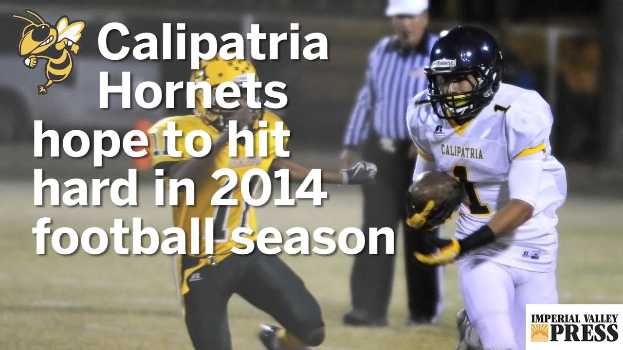 Calipatria Hornets hope to hit hard in 2014 football season - YouTube