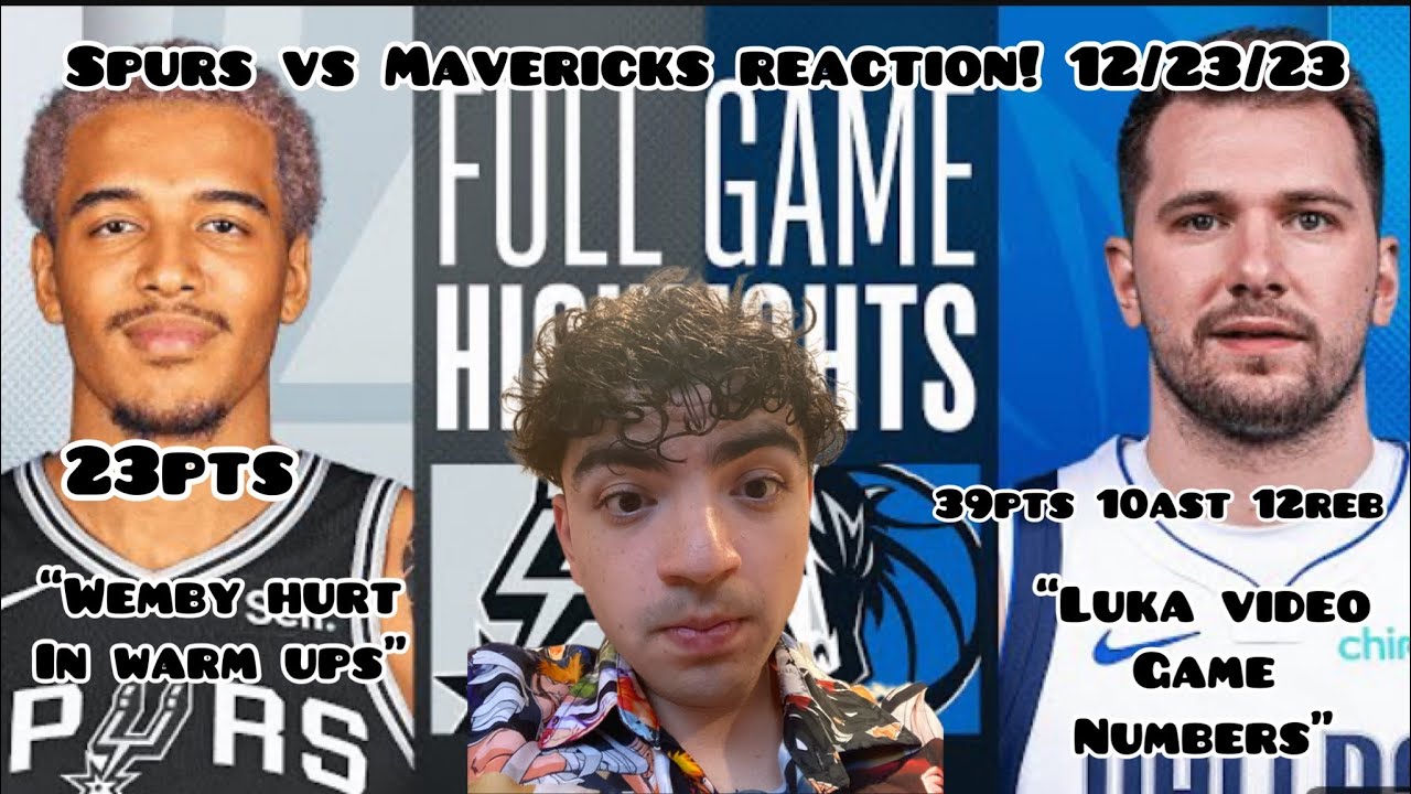 LUKA VIDEO GAME NUMBERS! SPURS at MAVERICKS | FULL GAME HIGHLIGHTS ...